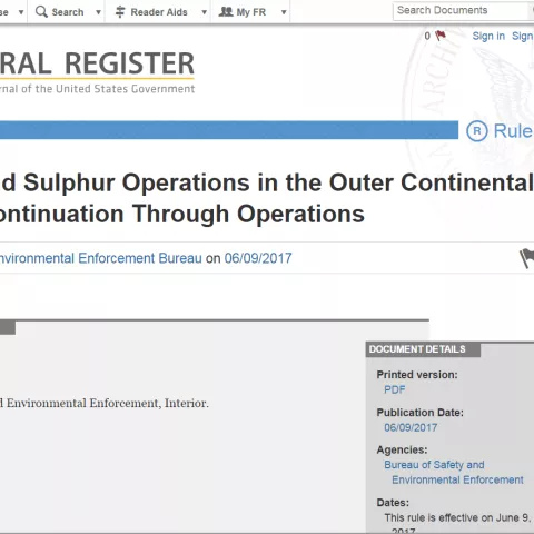 BSEE Rule Allows Industry More Development Time | Bureau of Safety and ...